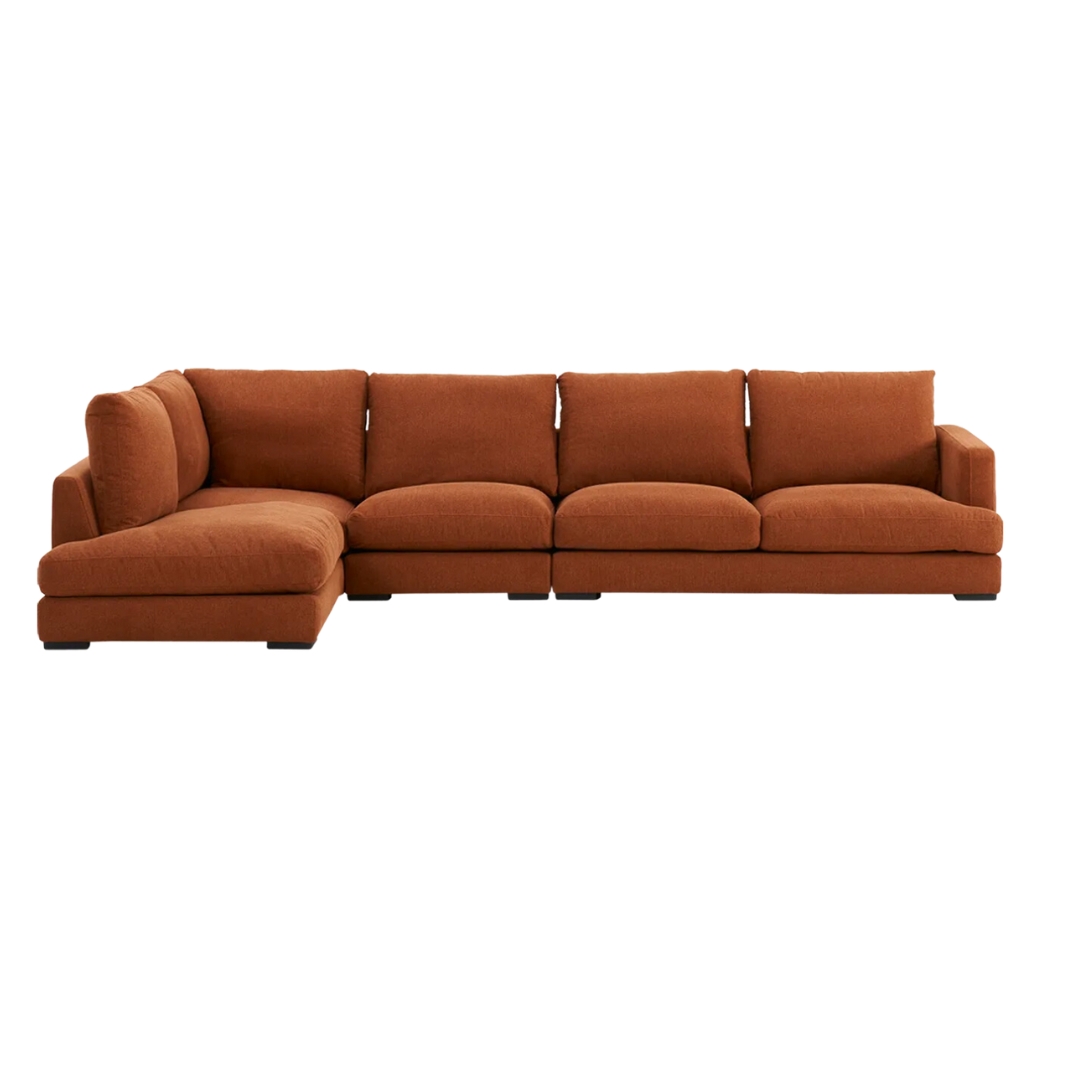 Modern Sofa Set in a Calm Red Color - Mustadam - Second hand, first ...